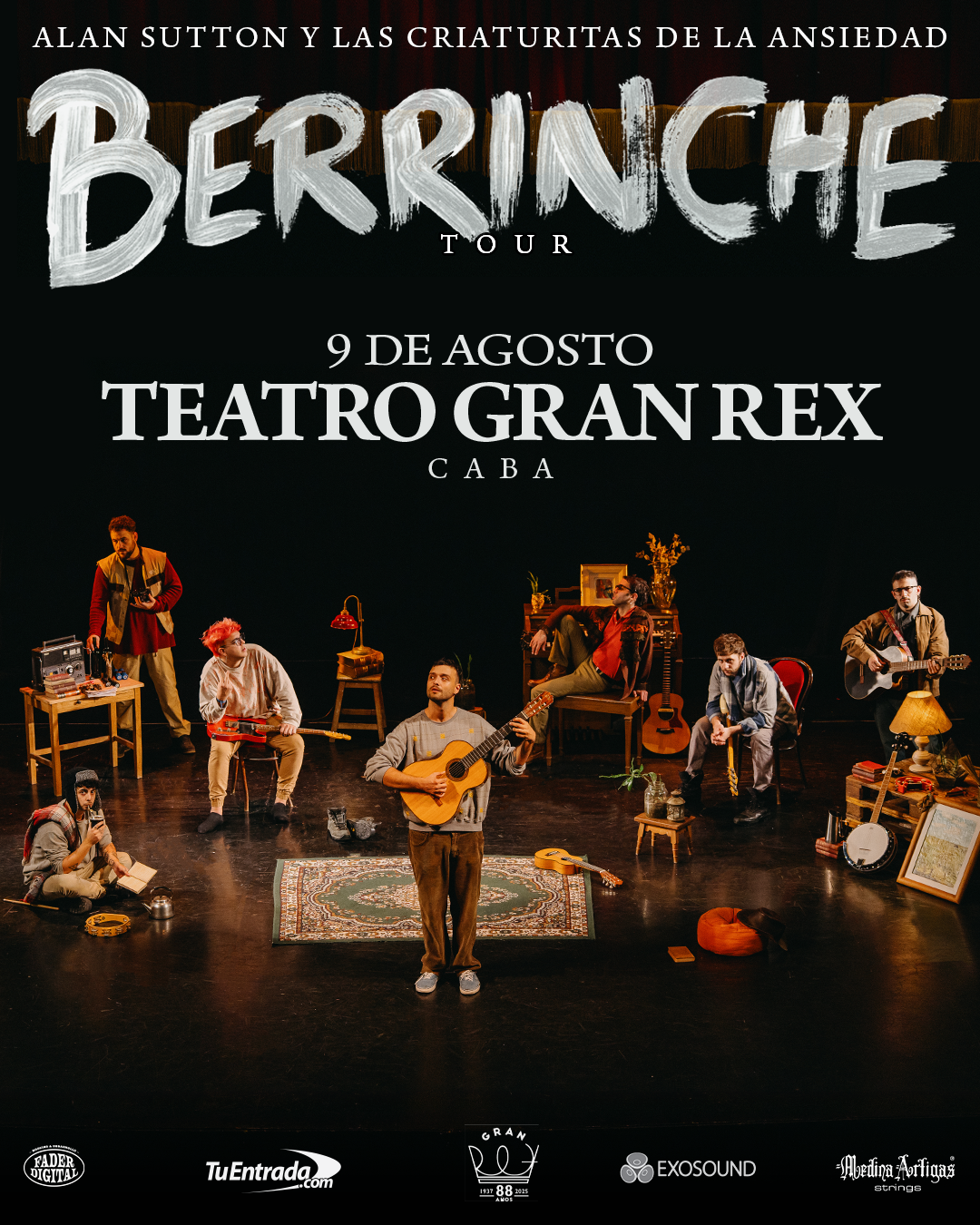 Alan Sutton y las Criaturitas llegan al Gran Rex para presentar Berrinche
