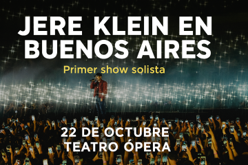 Jere Klein anuncia su primer show en Buenos Aires